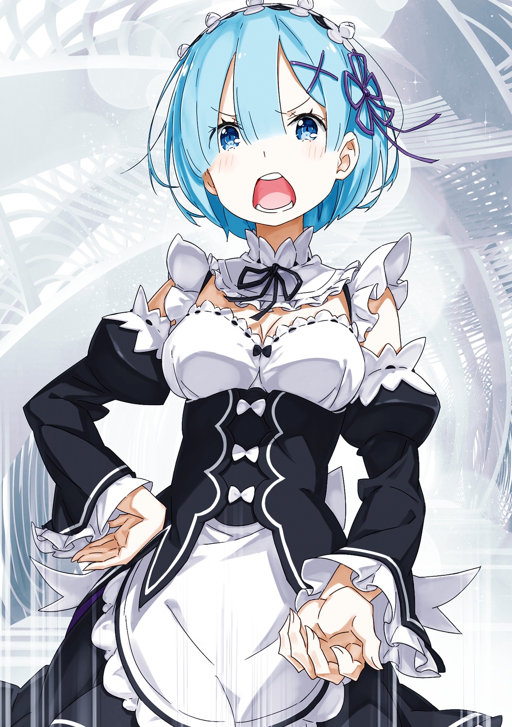 ootsuka shinichirou re zero kara hajimeru isekai seikatsu rem (re zero) cleavage maid | #1086531 ...